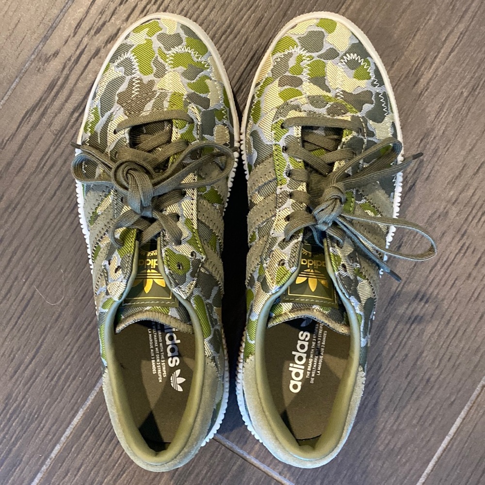 Adidas Green Camo Small Platform, Sambarose Sneaker F… - Gem